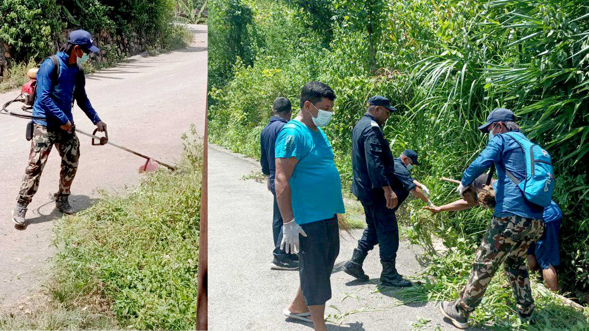 श्रमदानमार्फत सडक सरसफाई गर्दै सिद्धलेकको वडा नं १ | Bagmati Kalam